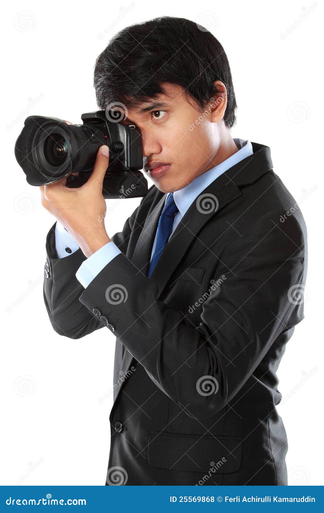 Photographer Using Dslr Camera Stock Photo - Image of hobby ...