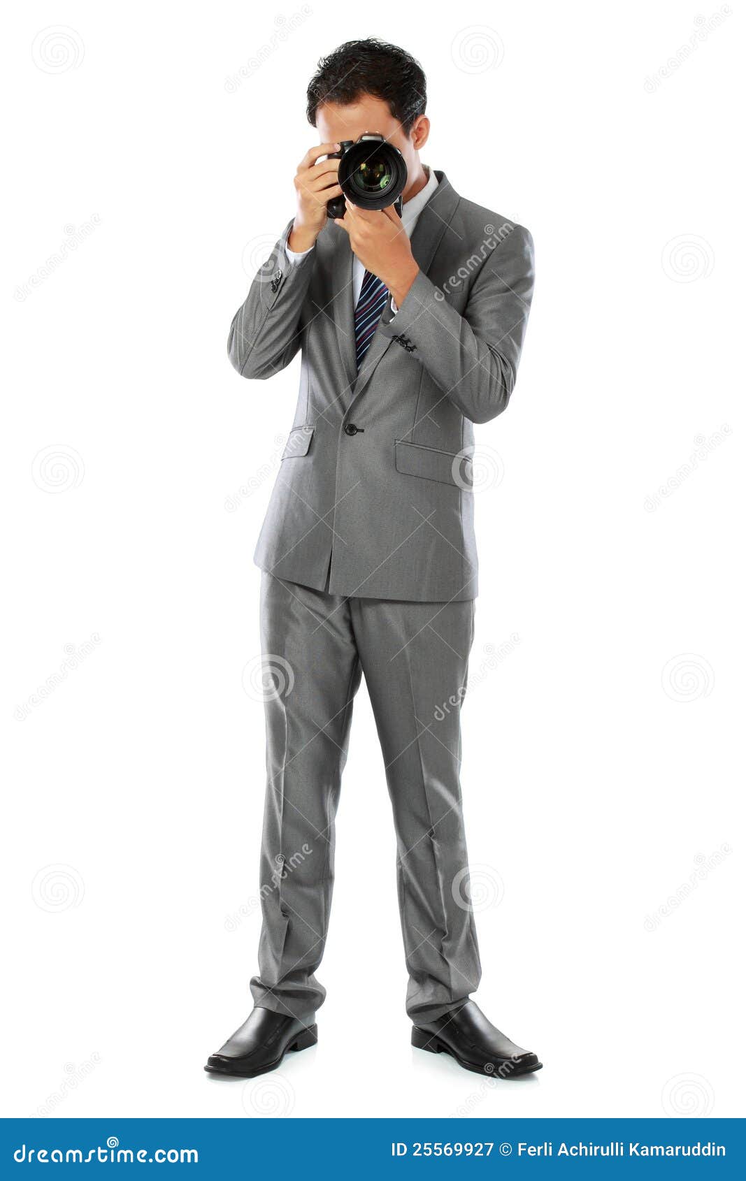 Photographer Using Dslr Camera Stock Image - Image of paparazzi, male ...
