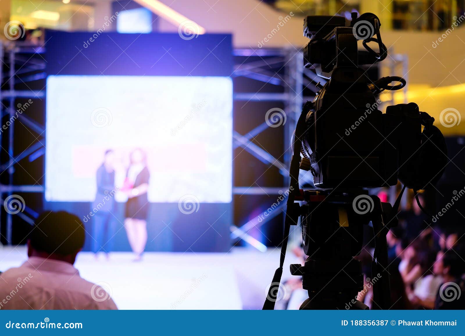 Photographer Video Recording Activity within the Event Stock Image ...