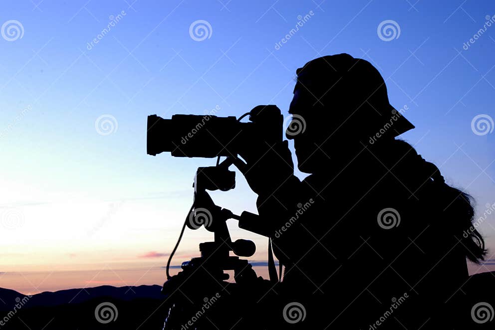 Photographer at work stock photo. Image of smoky, professional - 123964