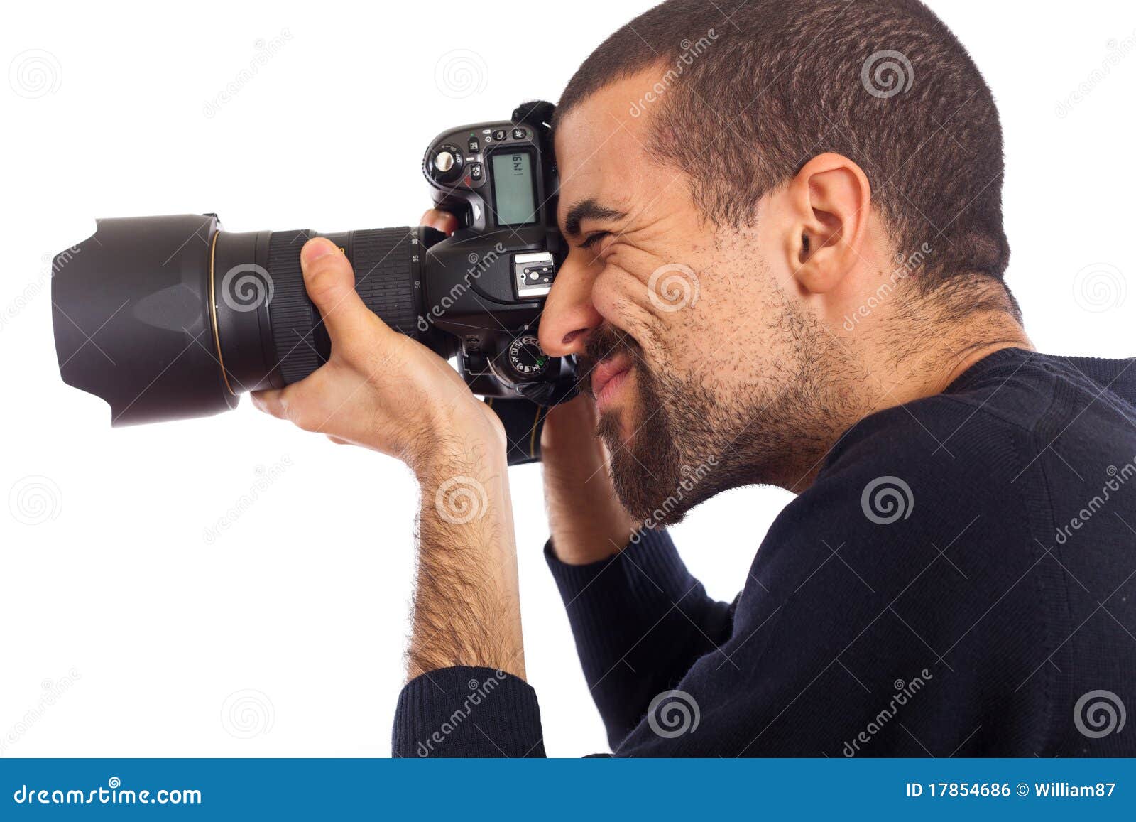 Photographer at Work stock photo. Image of paparazzi - 17854686