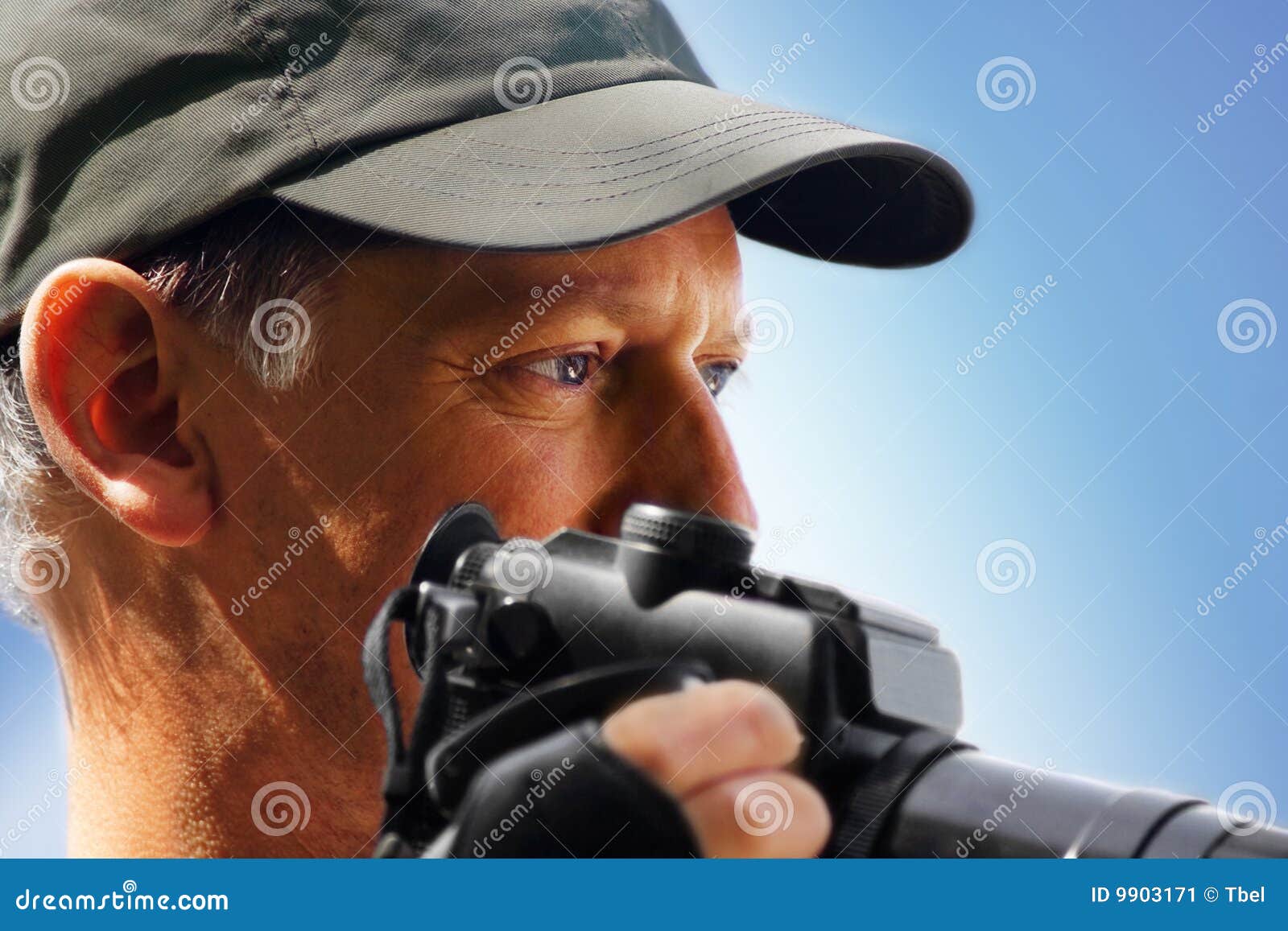 Photographer at work stock image. Image of working, face - 9903171