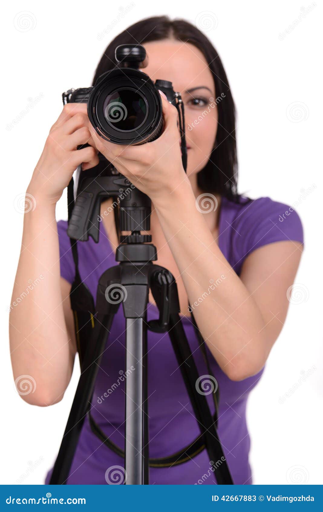 Photographer at Work stock image. Image of cheerful, hobby - 42667883