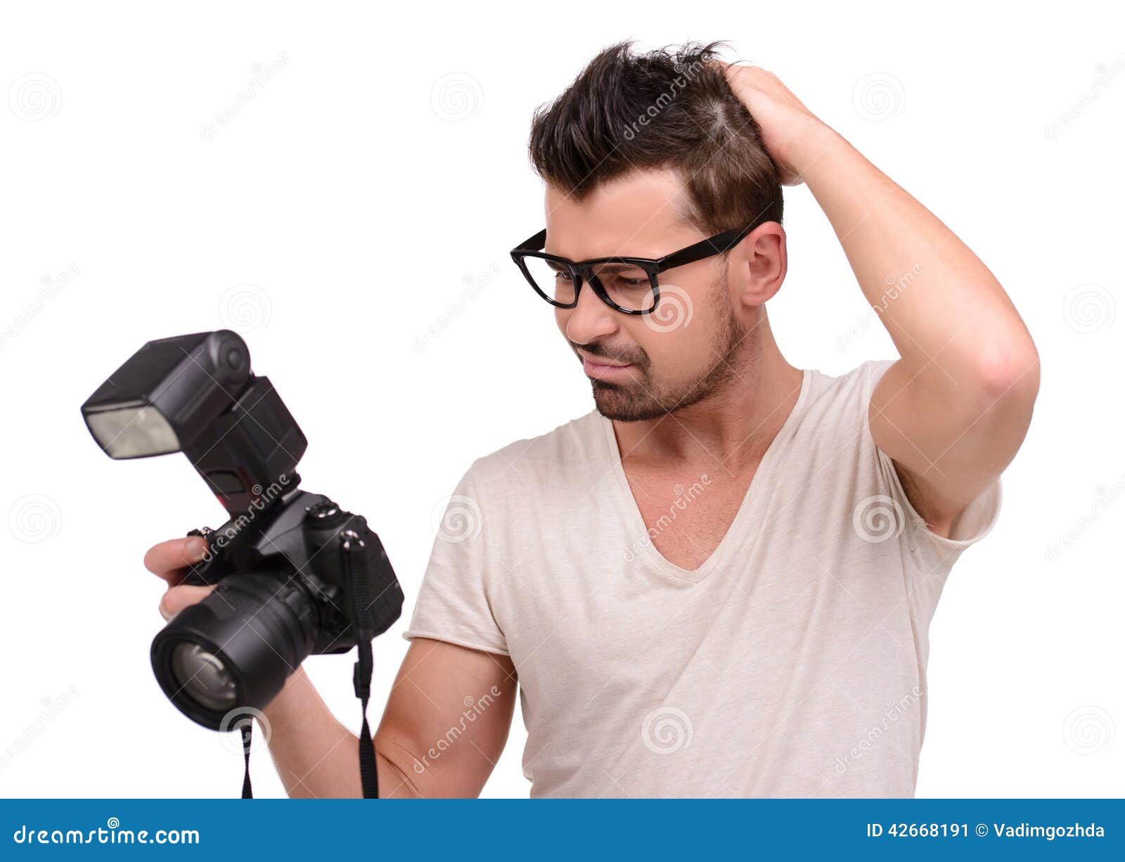 Photographer at Work stock image. Image of expertise - 42668191