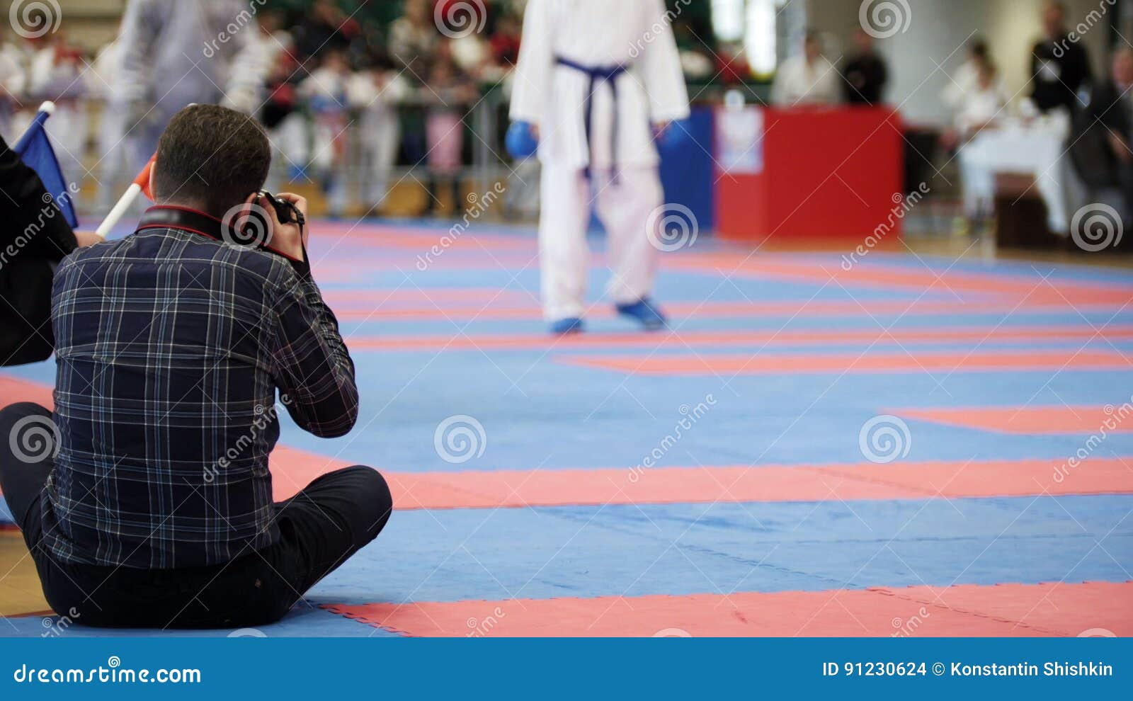 Photographers Shoot during a Karate Competitions Editorial Stock Image ...