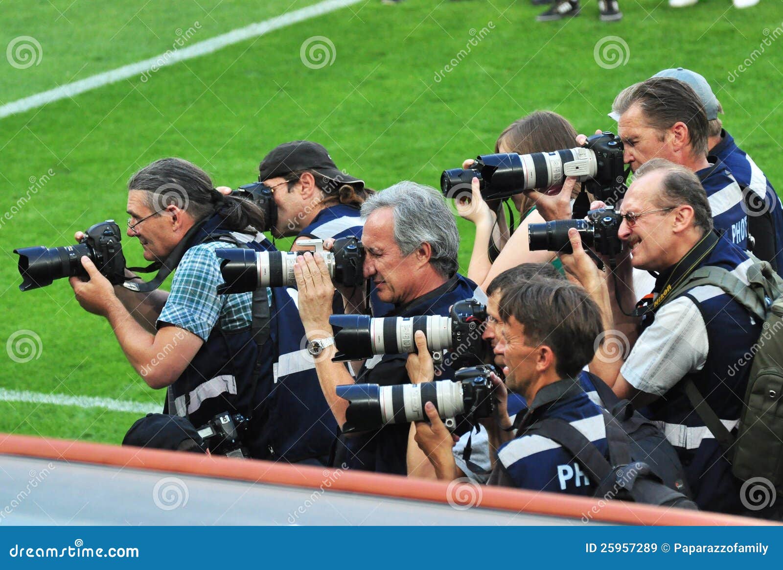 Photographers Shoot Players Editorial Stock Image - Image of audience ...