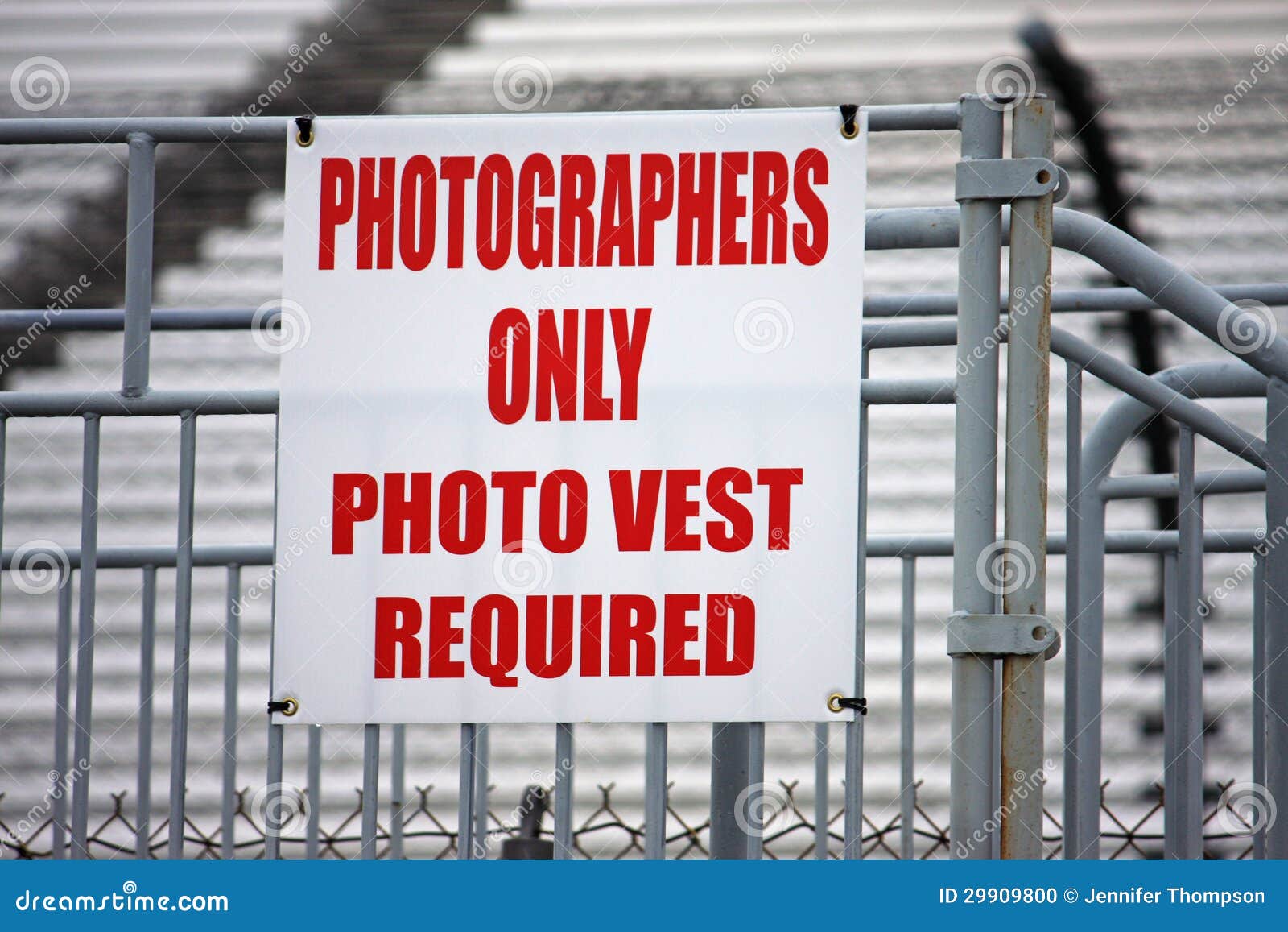 Photographers sign stock photo. Image of identification - 29909800