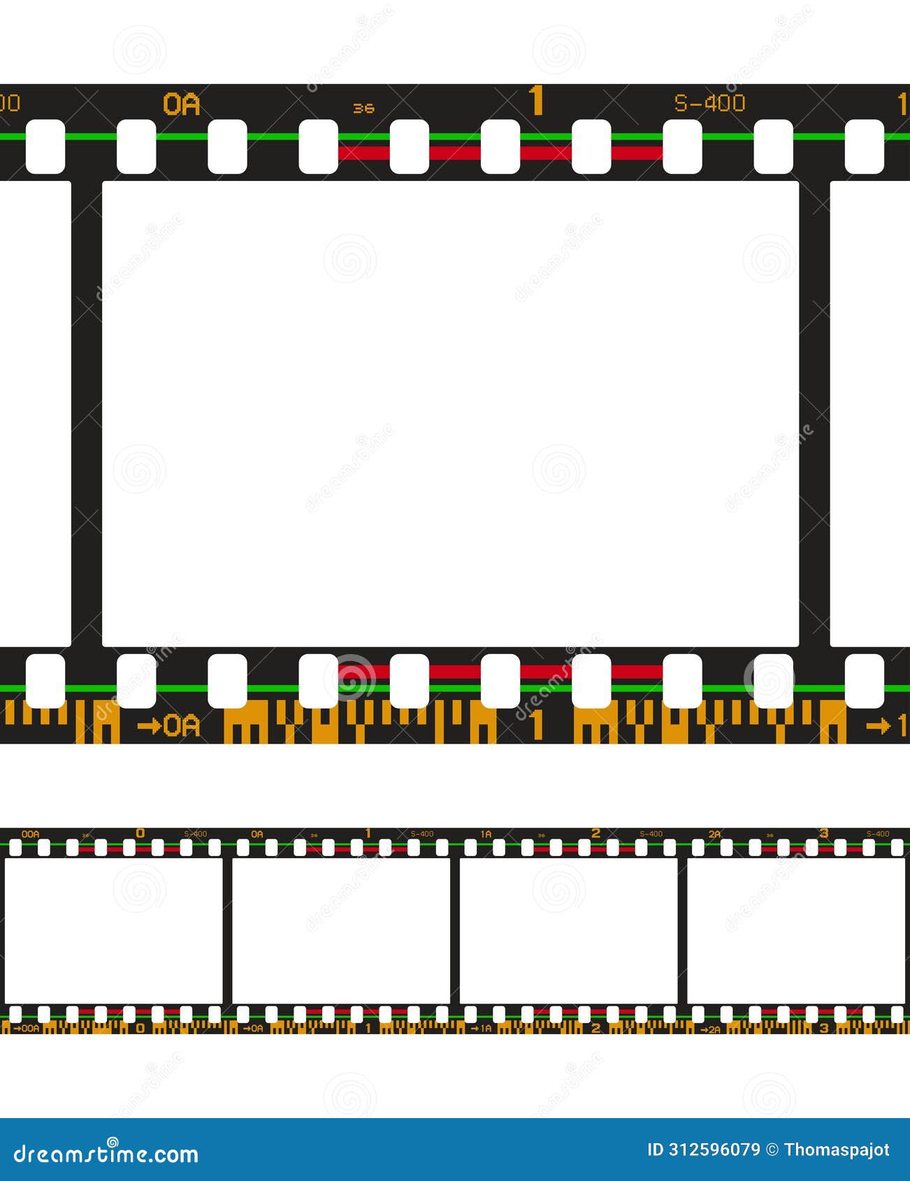 Photographic Analog Film Border Stock Vector - Illustration of ...