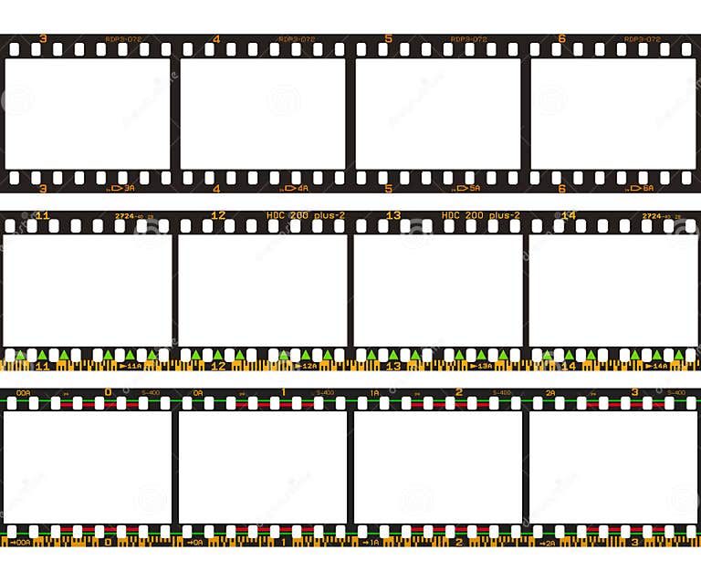 Photographic Analog Films Borders Stock Vector - Illustration of film ...