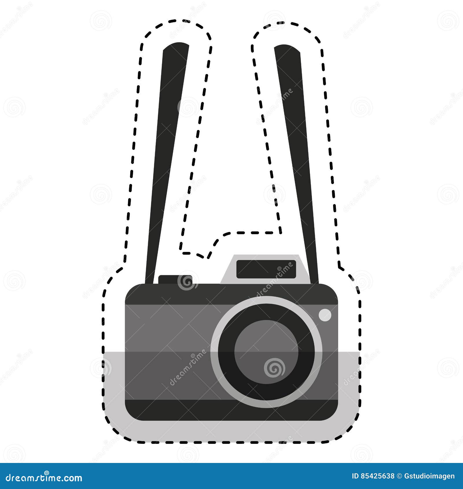Photographic Camera with Flash Icon Stock Vector - Illustration of ...