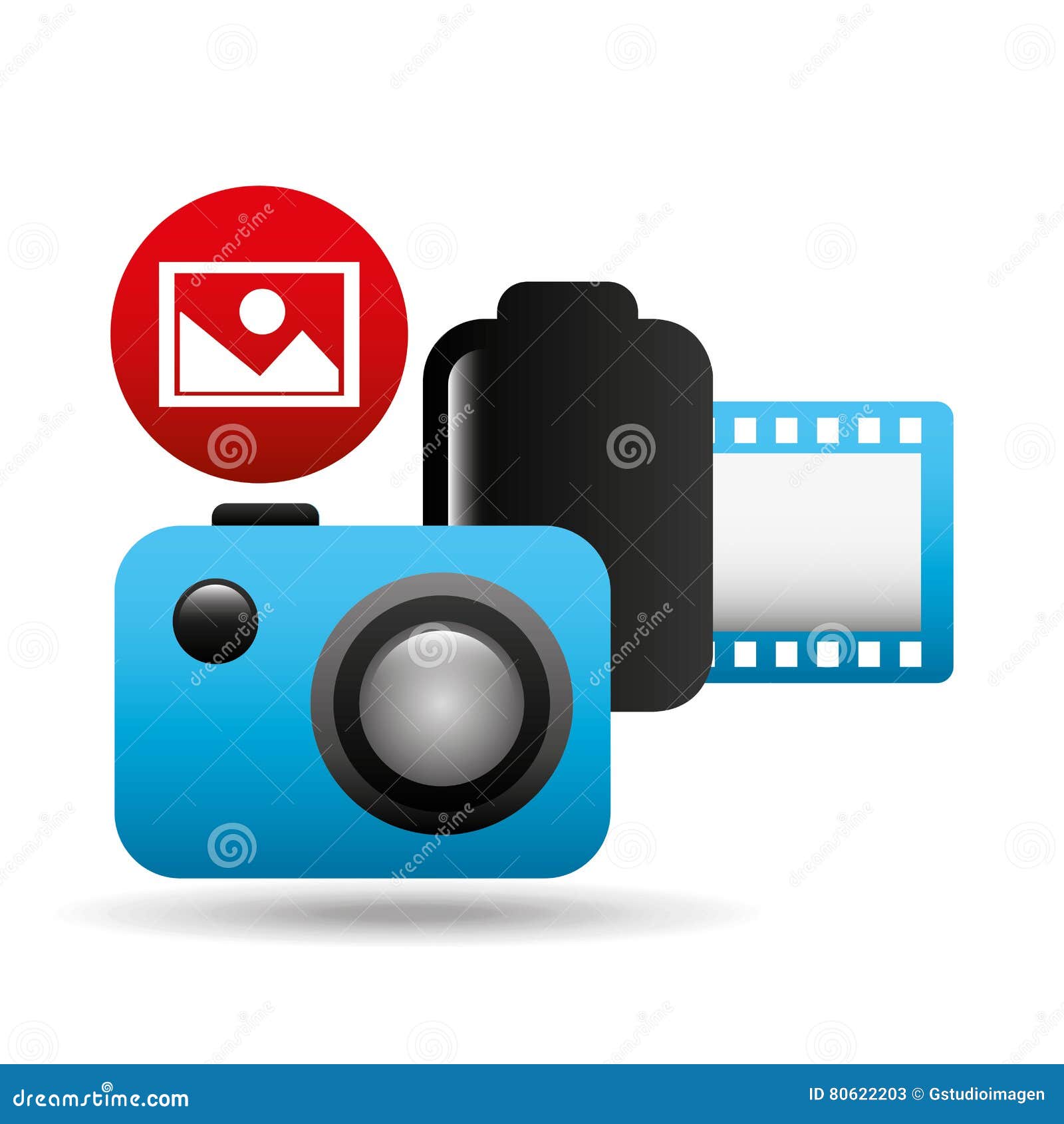 Photographic Camera Image Negative Roll Stock Illustration ...