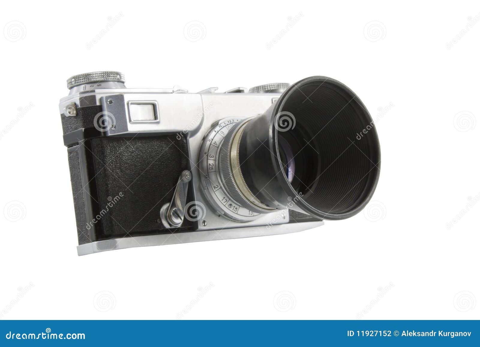 Photographic Camera Isolated Over White Stock Photo - Image of media ...