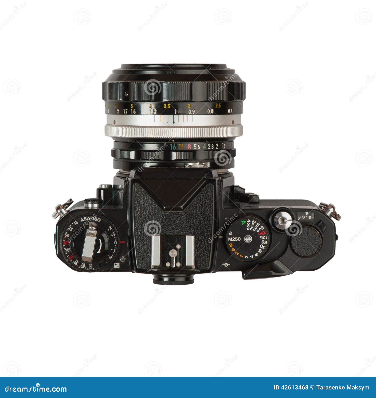 Photographic Camera On White Background Stock Photo - Image of industry ...