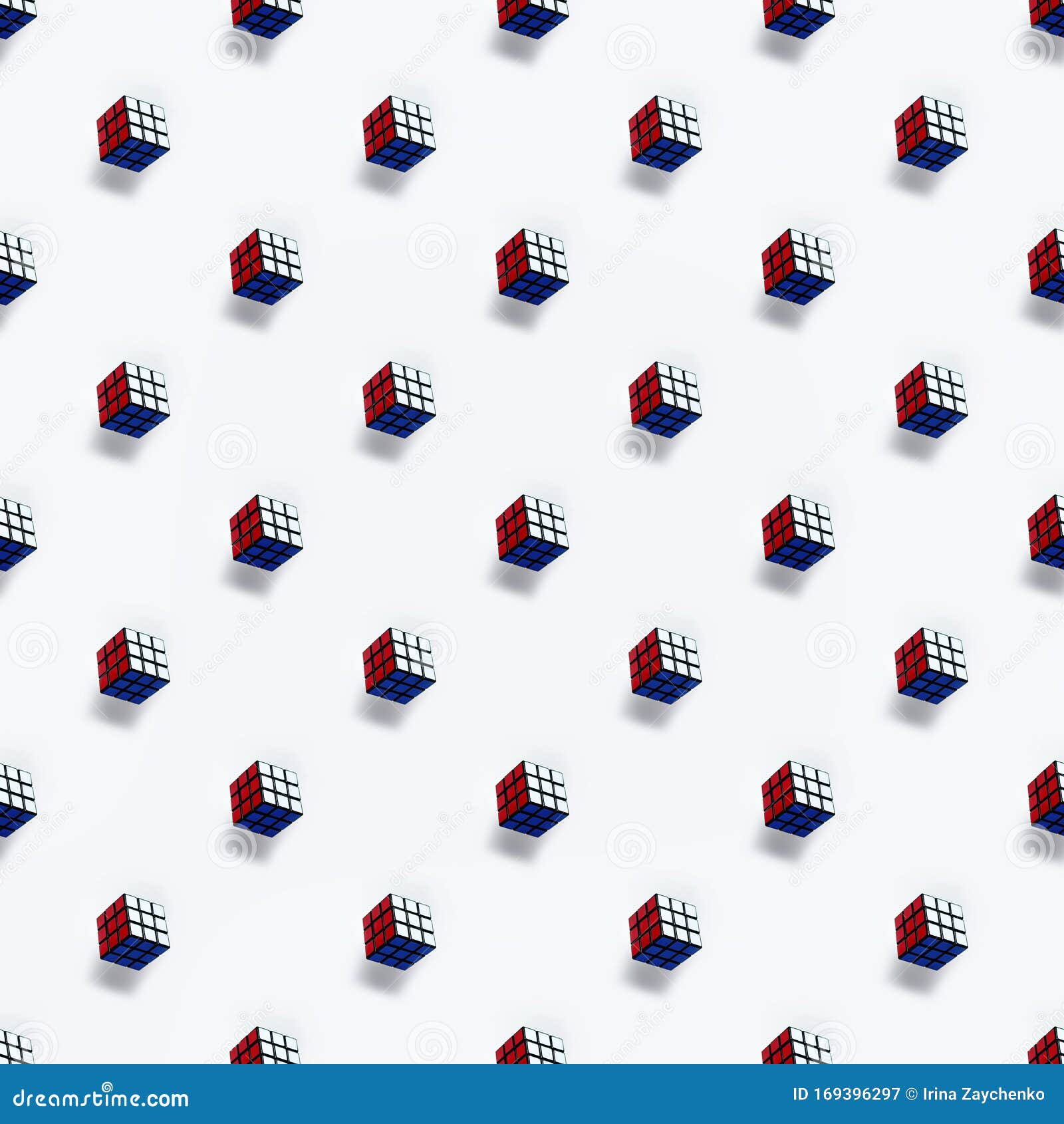 Photographic Collage Rubik`s Cube Pattern Stock Illustration ...