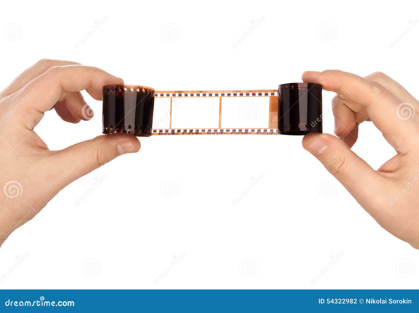Photographic film in hands stock photo. Image of creativity - 54322982