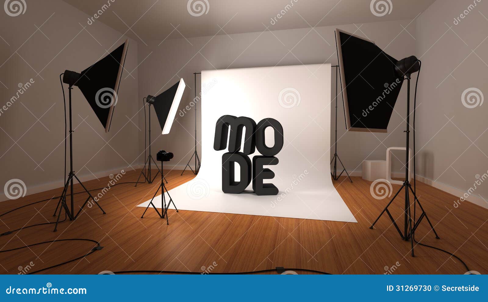 Photographic Studio Illustration Stock Illustration - Illustration of ...