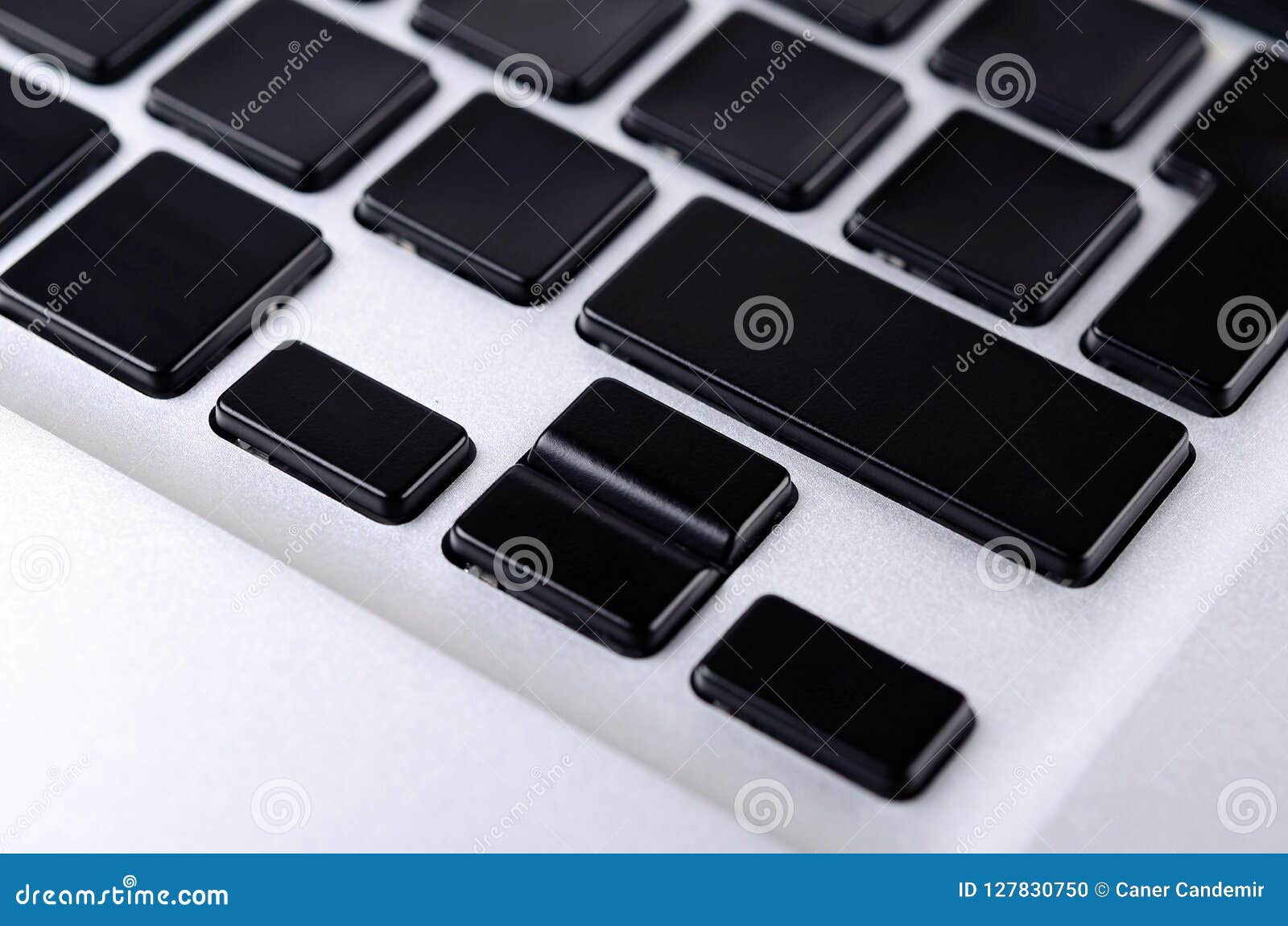 Empty Wireless Computer Keyboard Detail Studio Shot Stock Photo - Image ...