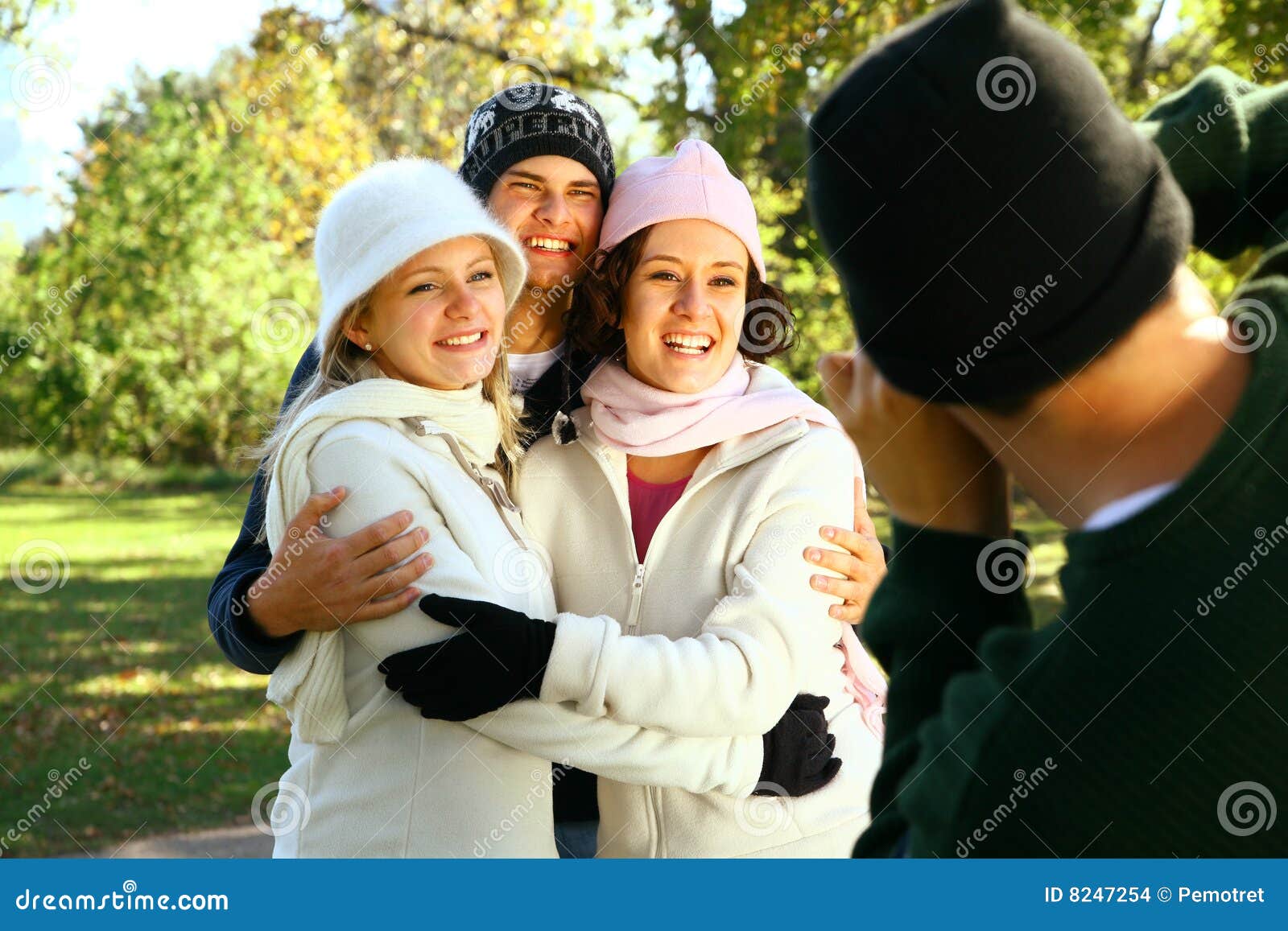 Photographing Friends Posing Stock Photo - Image of girl, friend: 8247254