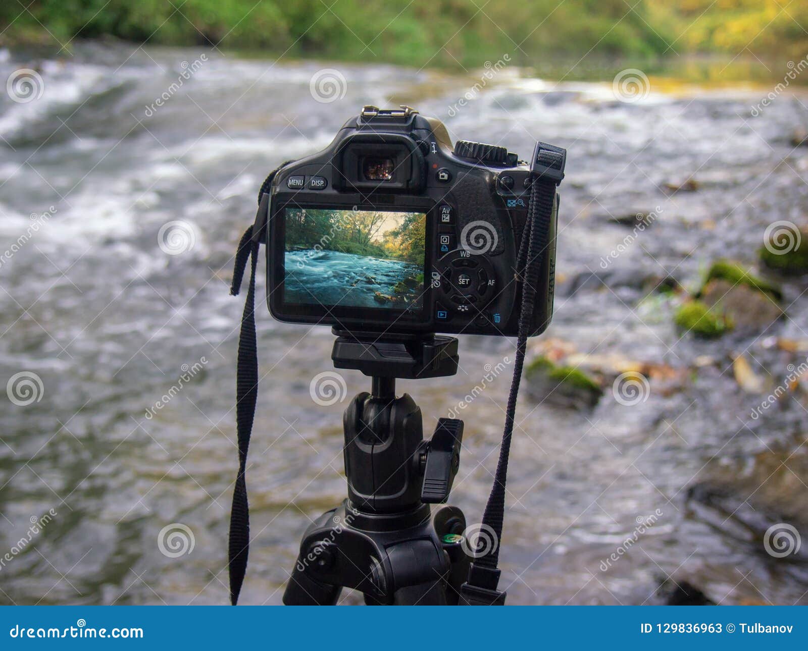 Photographing Landscapes on the River Stock Image - Image of object ...