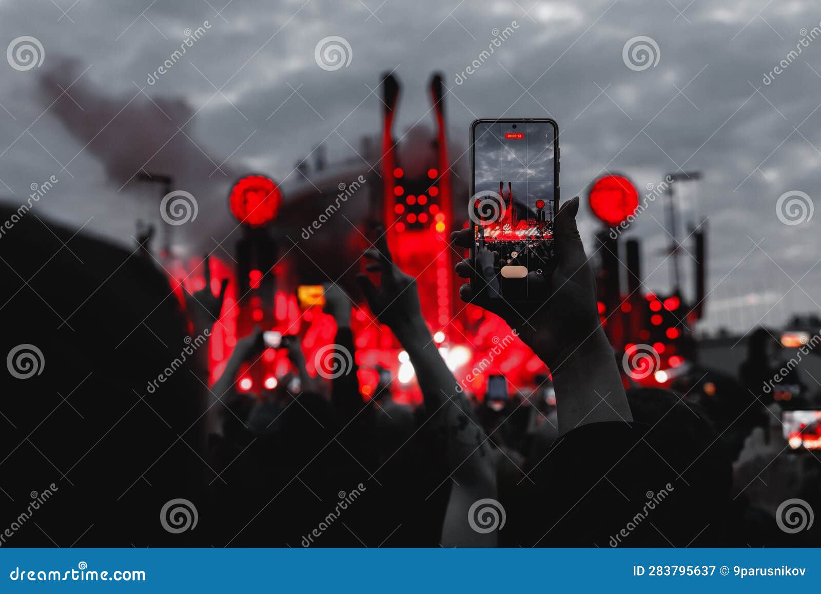 Photographing the Stage with a Smartphone Camera. Stock Image - Image ... Photographing the Stage with a Smartphone Camera. Stock Image - Image ...