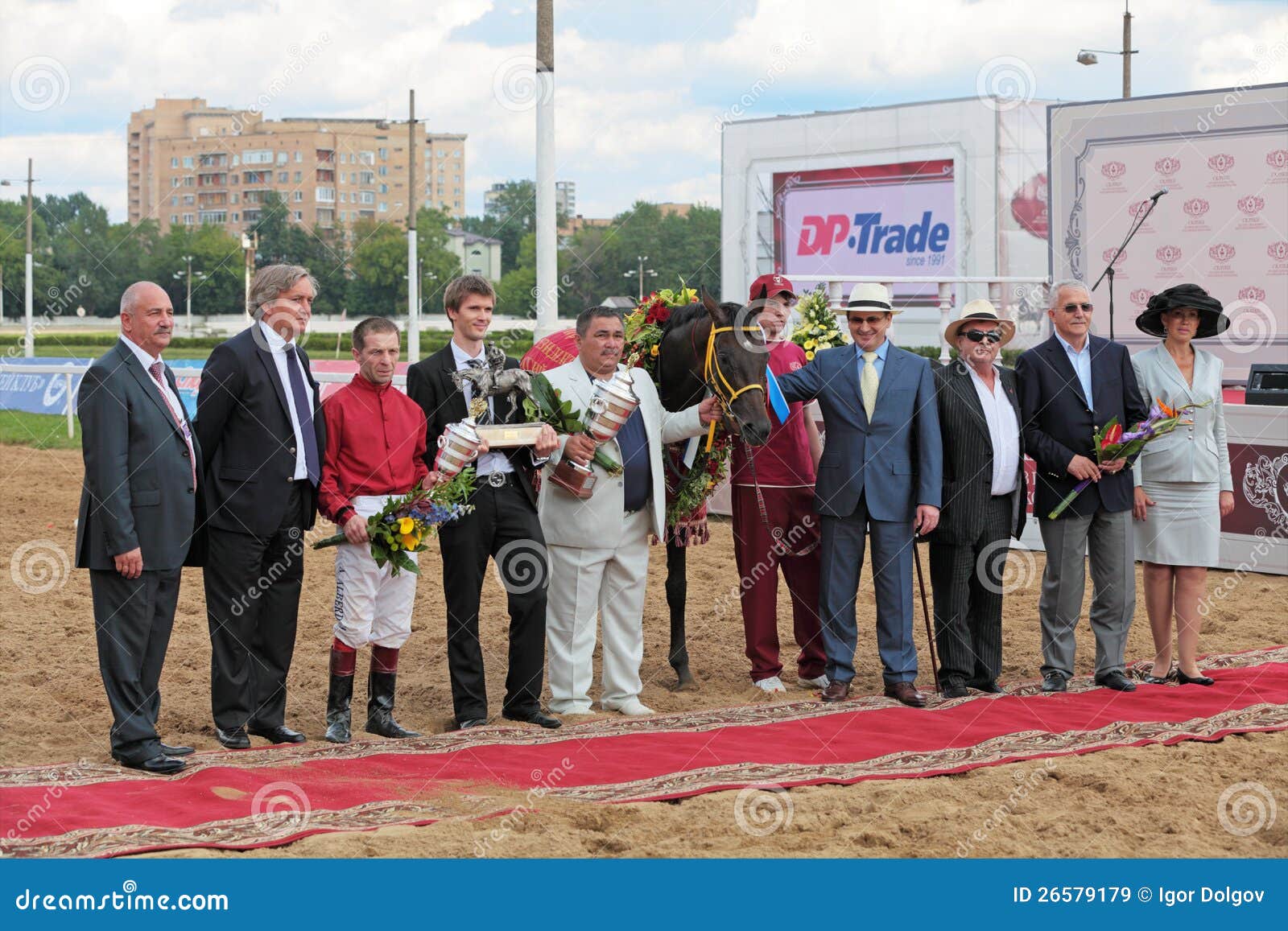 Photographing with the Winner Editorial Stock Image - Image of medalist ...