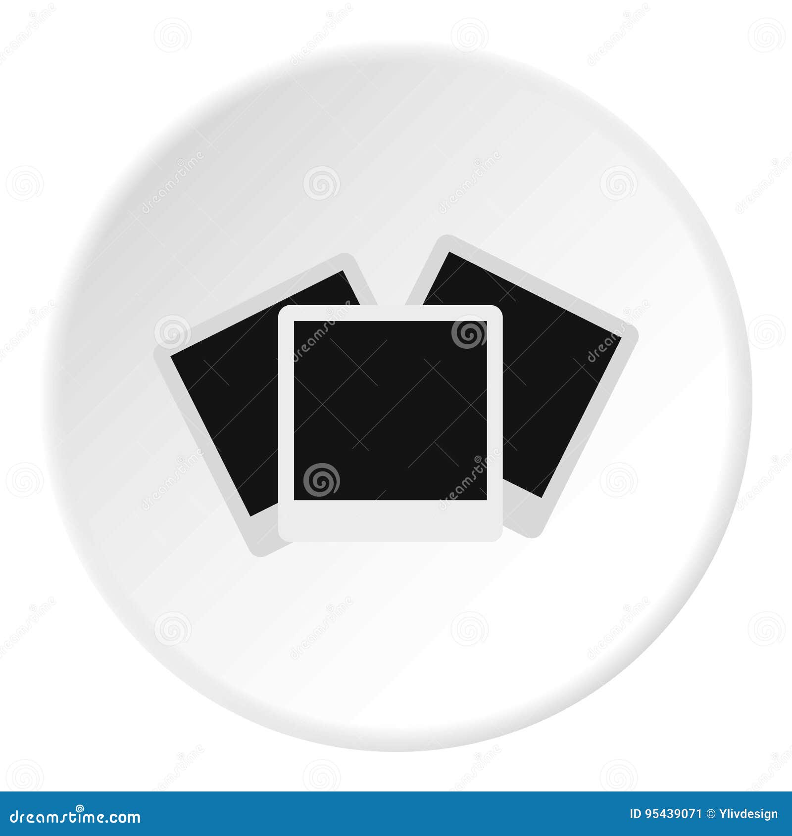 Photographs icon circle stock vector. Illustration of design - 95439071