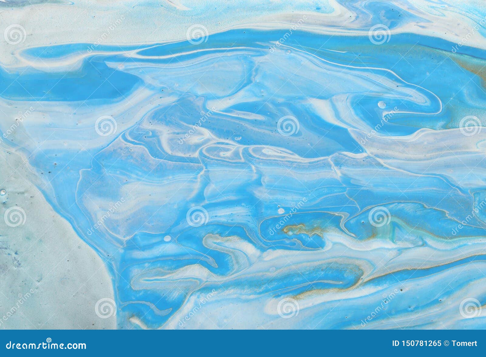 Photography of Abstract Marbleized Effect Background. Blue and White ...