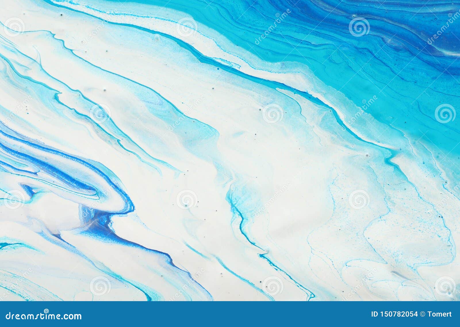 Photography of Abstract Marbleized Effect Background. Blue and White ...