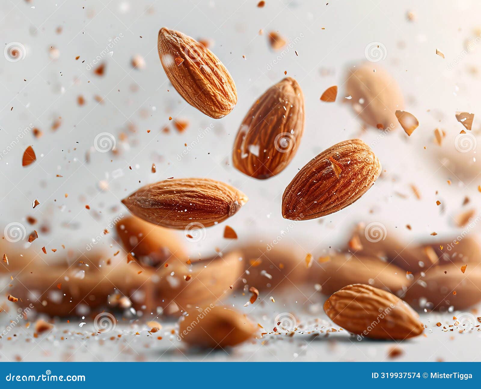 Photography of ALMONDS Falling from the Sky, Hyperpop Colour Scheme ...