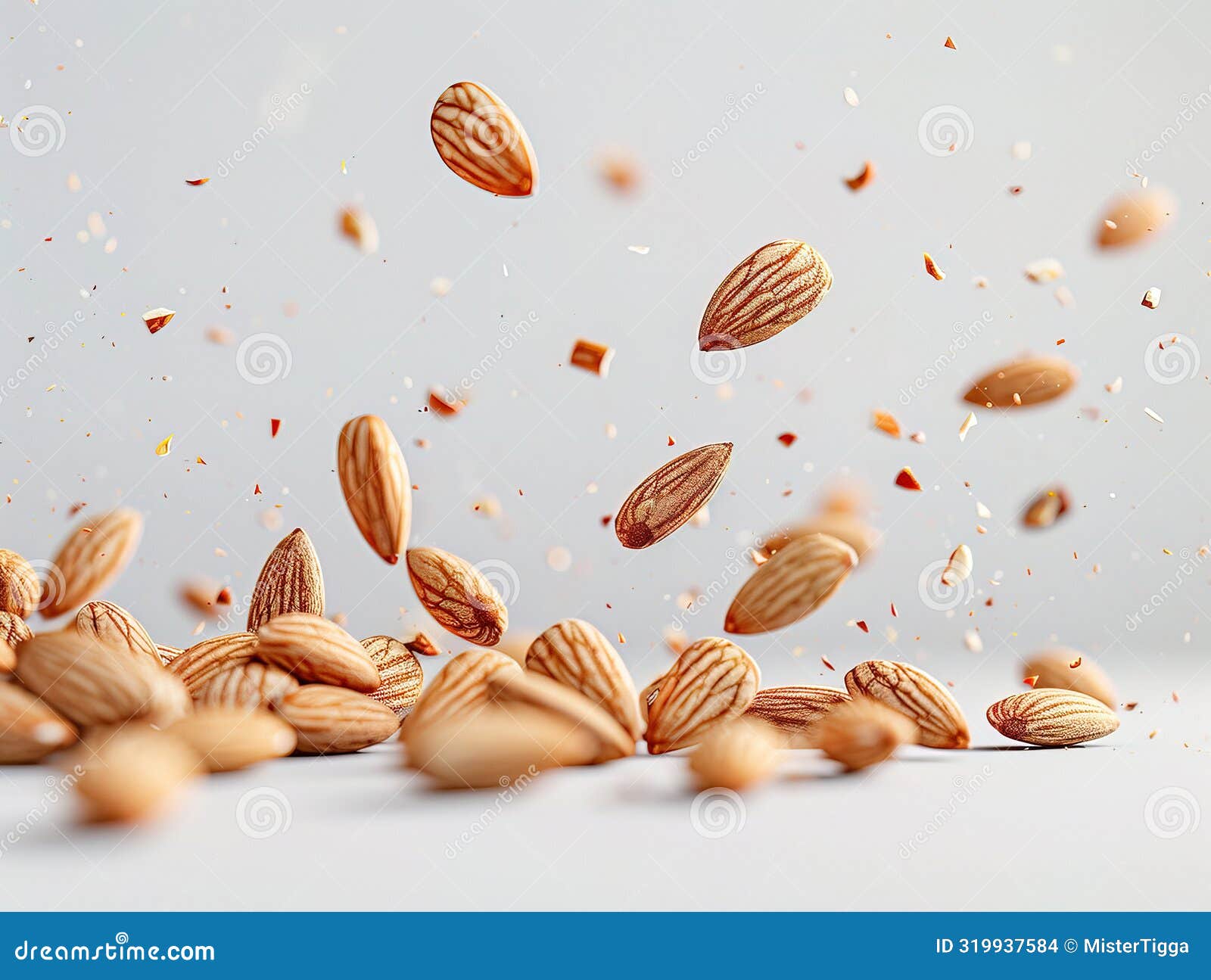 Photography of ALMONDS Falling from the Sky, Hyperpop Colour Scheme ...