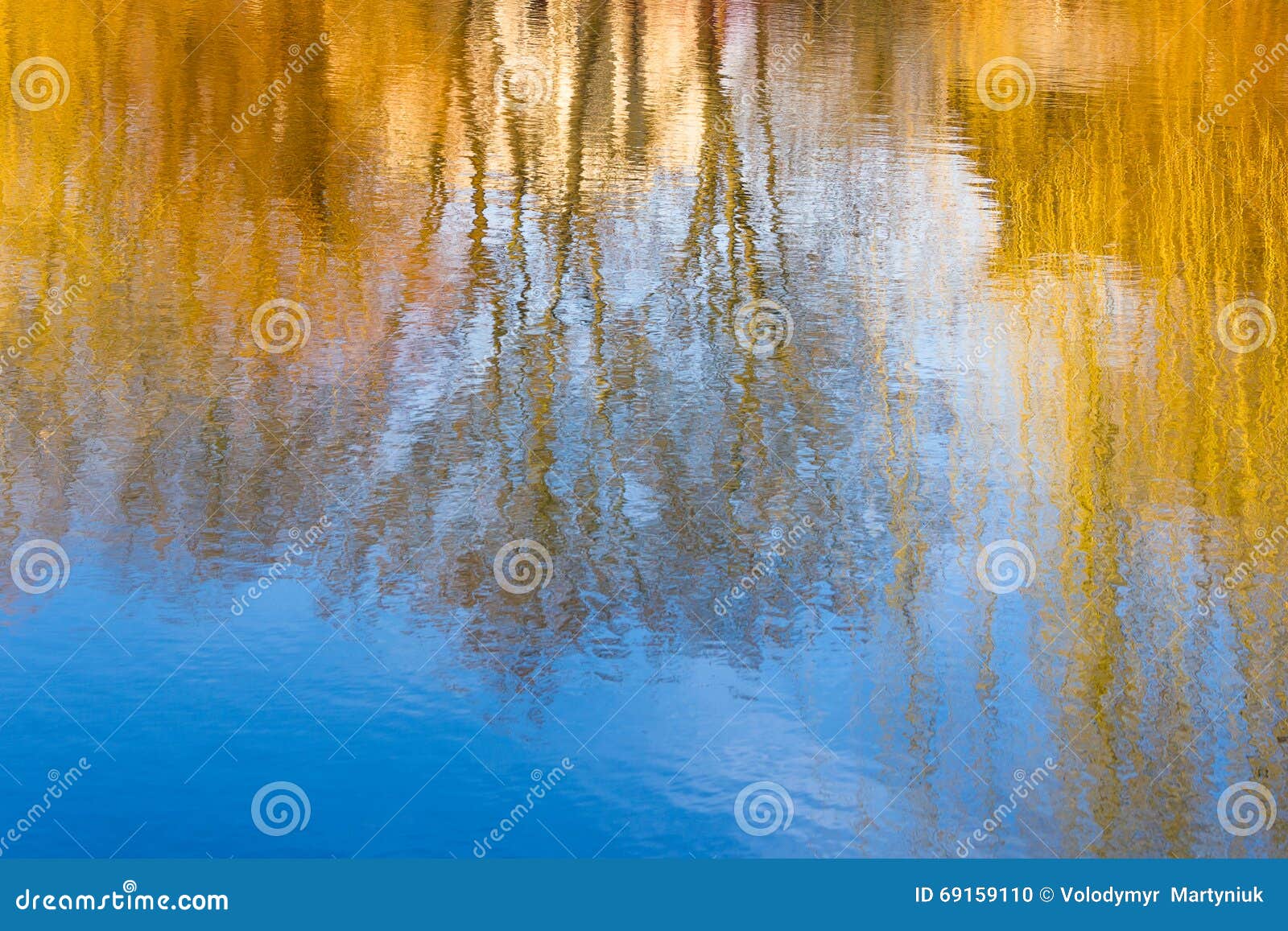 Photography Blur Tree Reflection on Water. Stock Photo - Image of ...