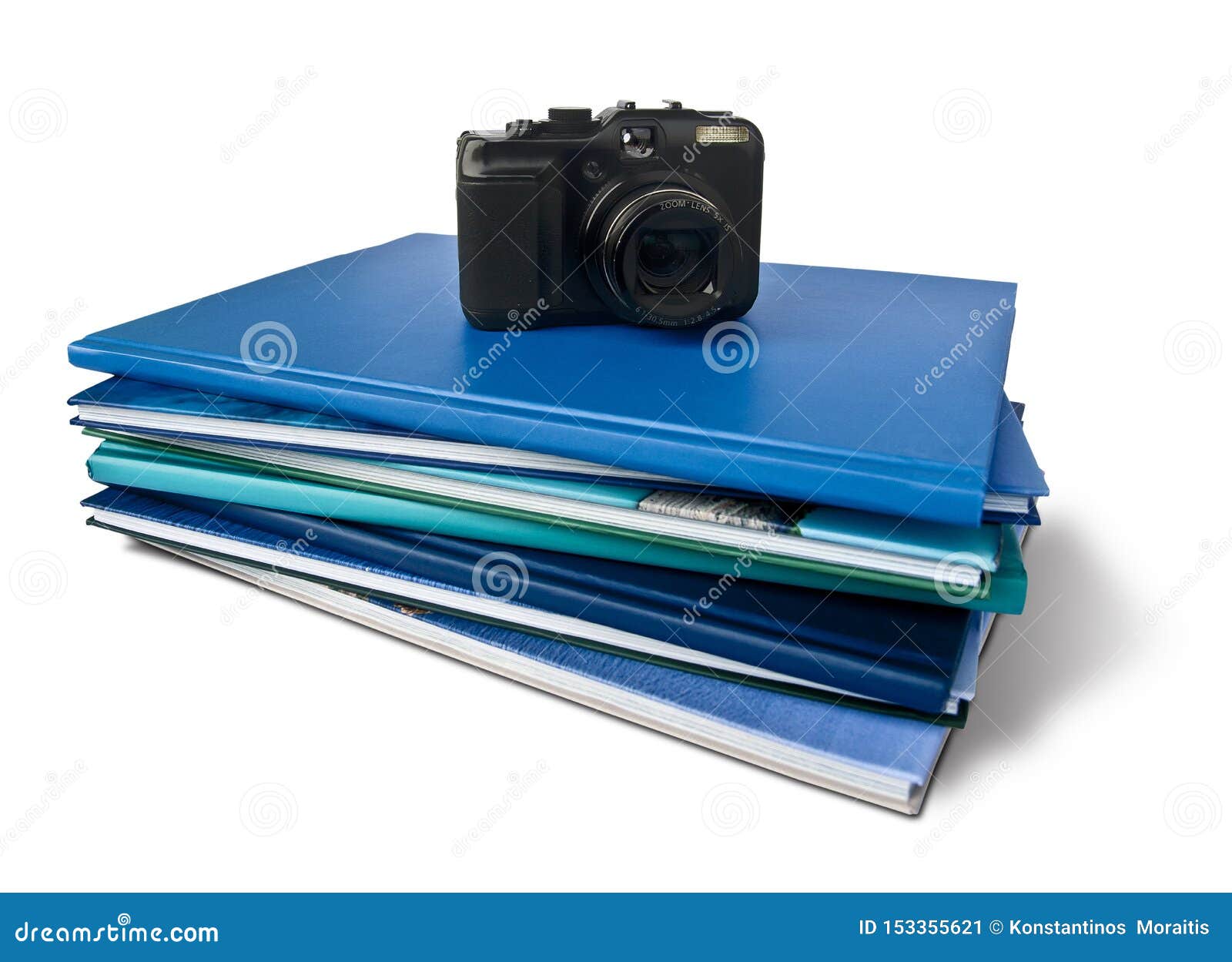 Photography Books with a Camera Over Them Stock Image - Image of ...