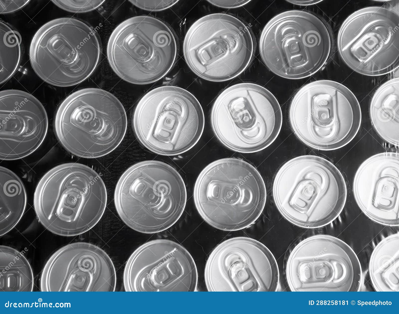 A Photography of a Bunch of Soda Cans Sitting on Top of a Table Stock ...