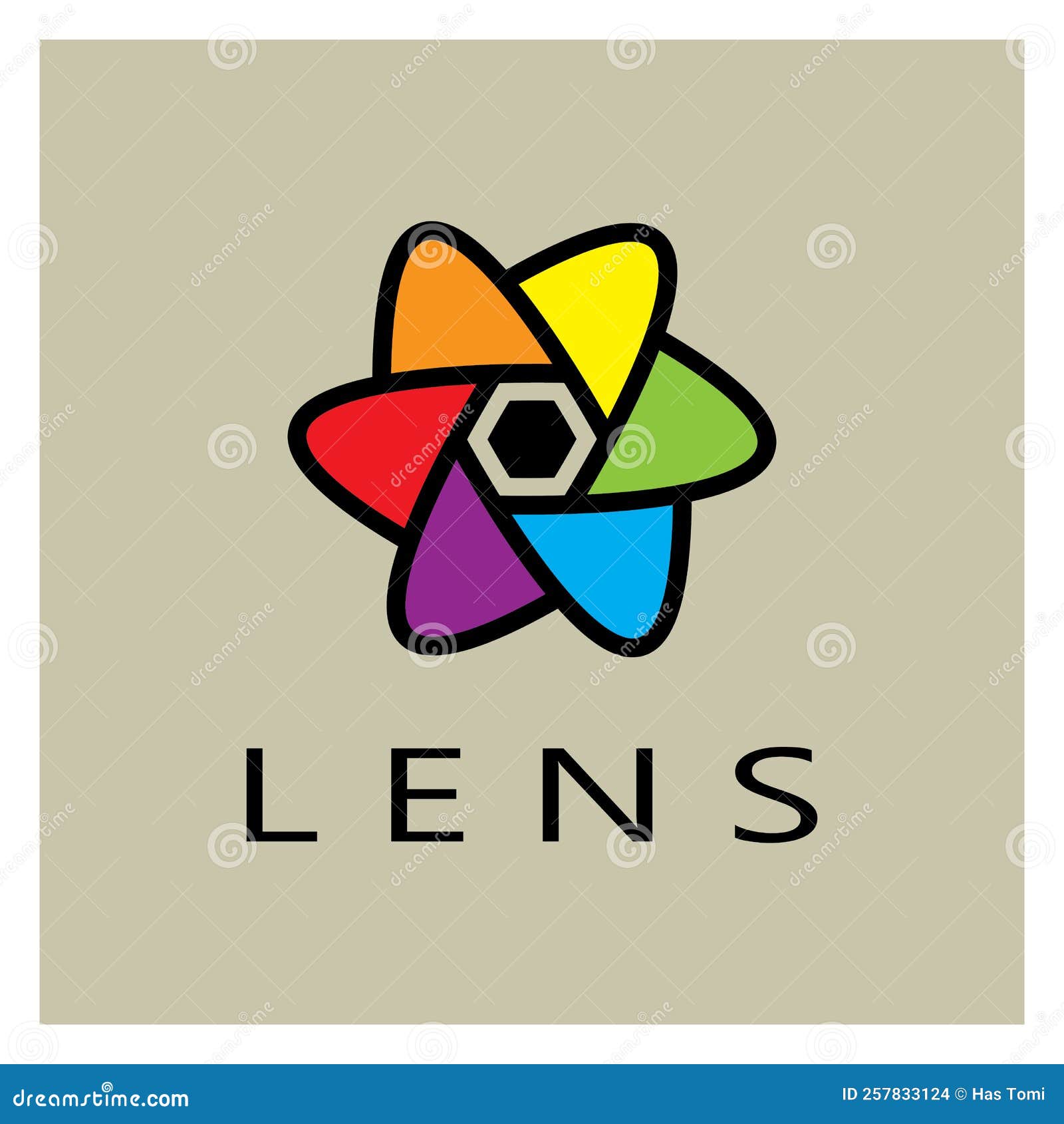 Photography Camera Logo Icon Vector Design Template Isolated on Black ...