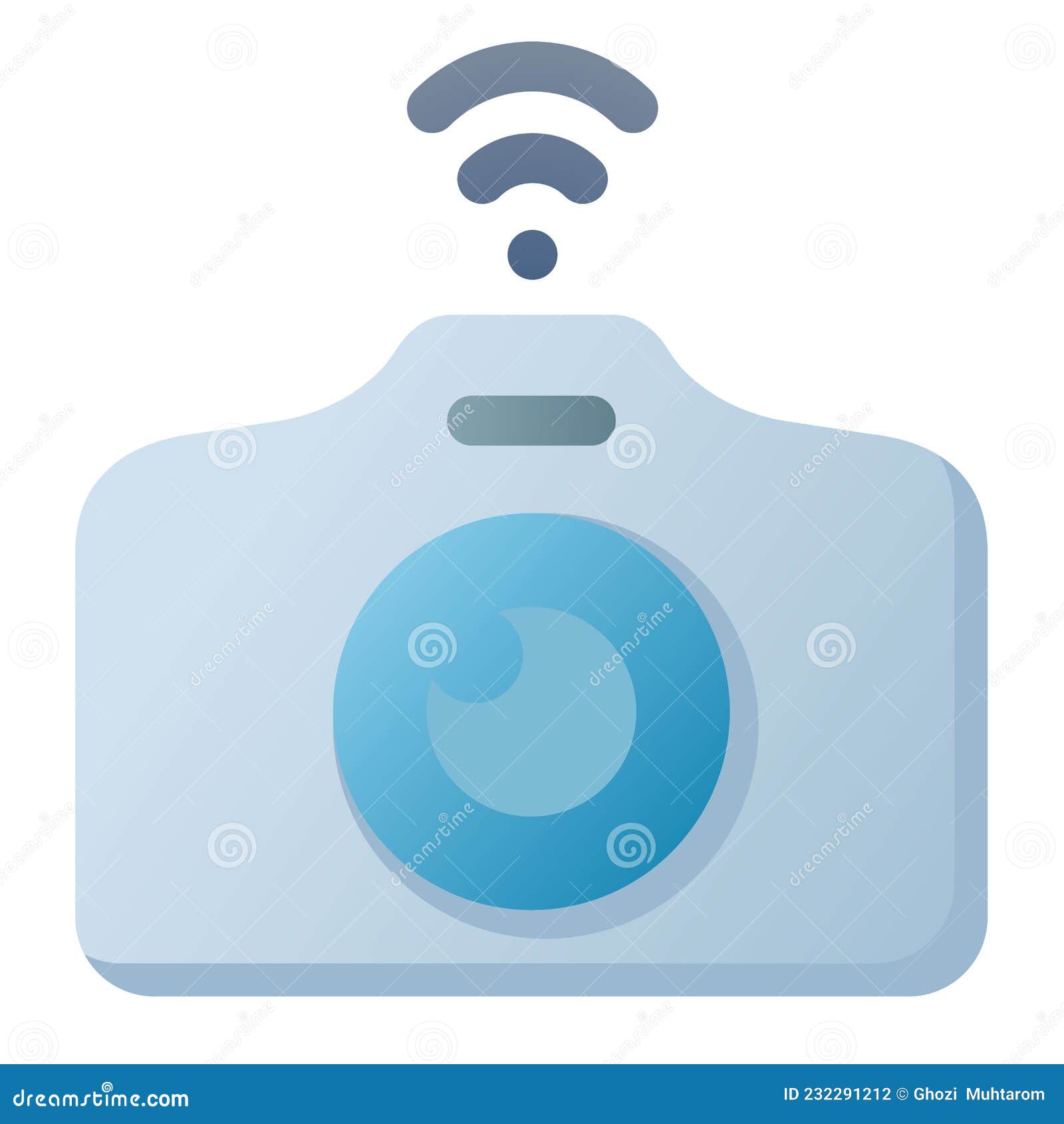 Photography Camera Wireless Iot Single Isolated Icon with Smooth Style ...
