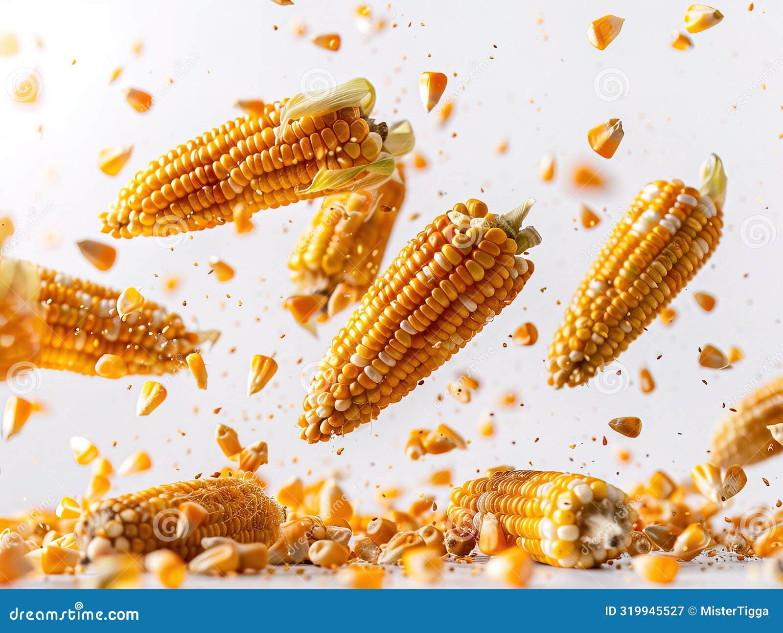 Photography of CORN Falling from the Sky, Hyperpop Colour Scheme ...