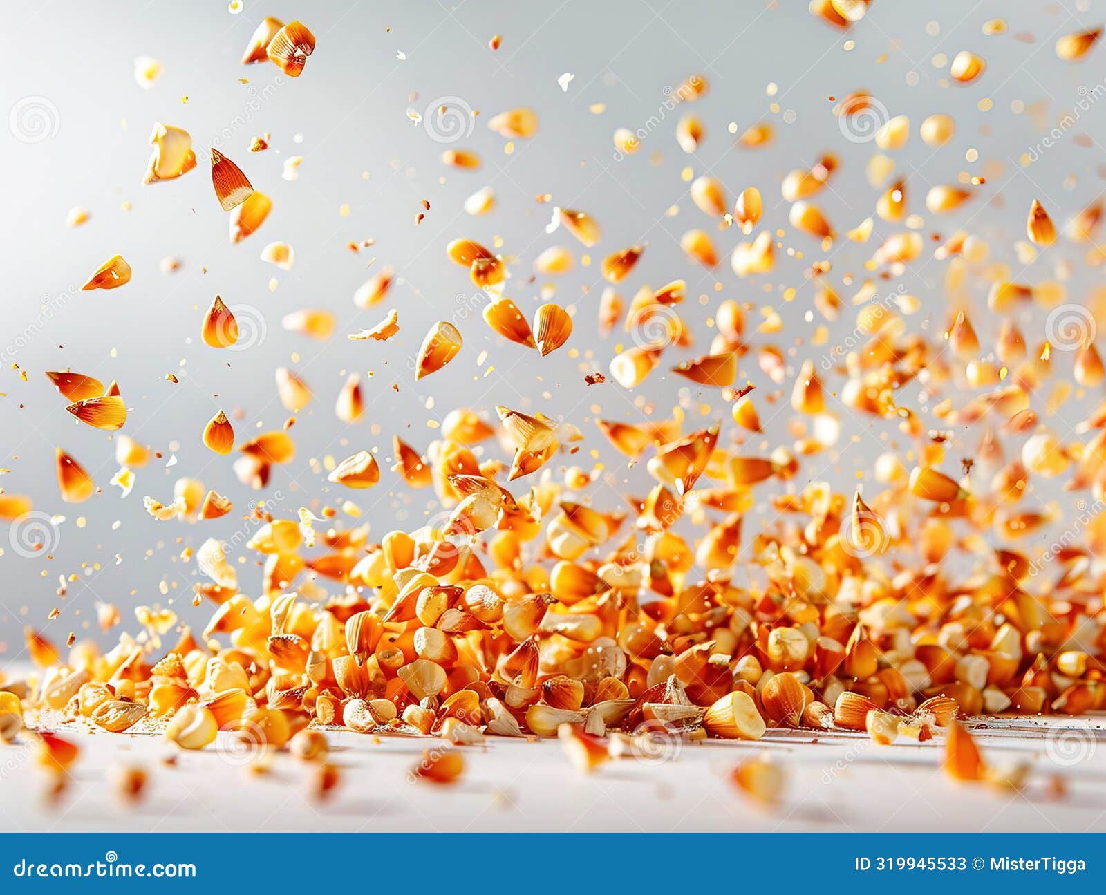 Photography of CORN Falling from the Sky, Hyperpop Colour Scheme ...