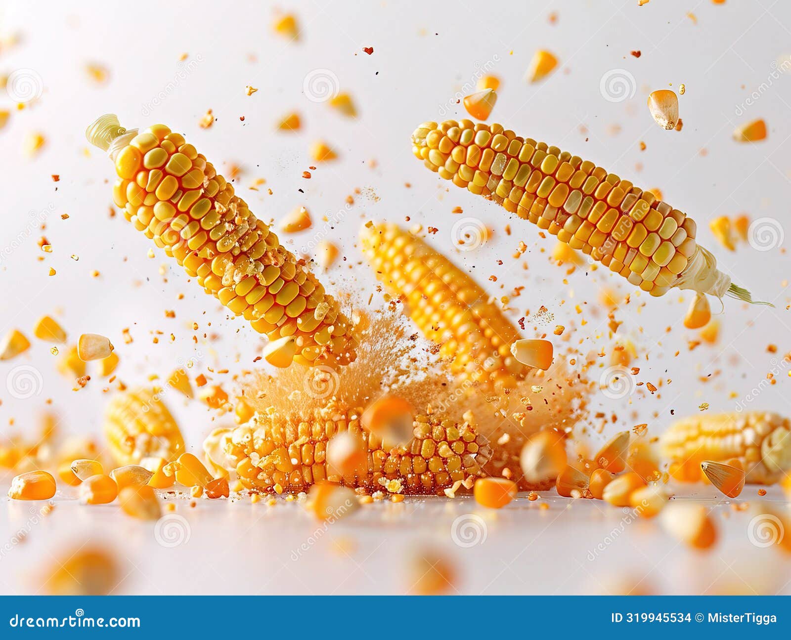 Photography of CORN Falling from the Sky, Hyperpop Colour Scheme ...