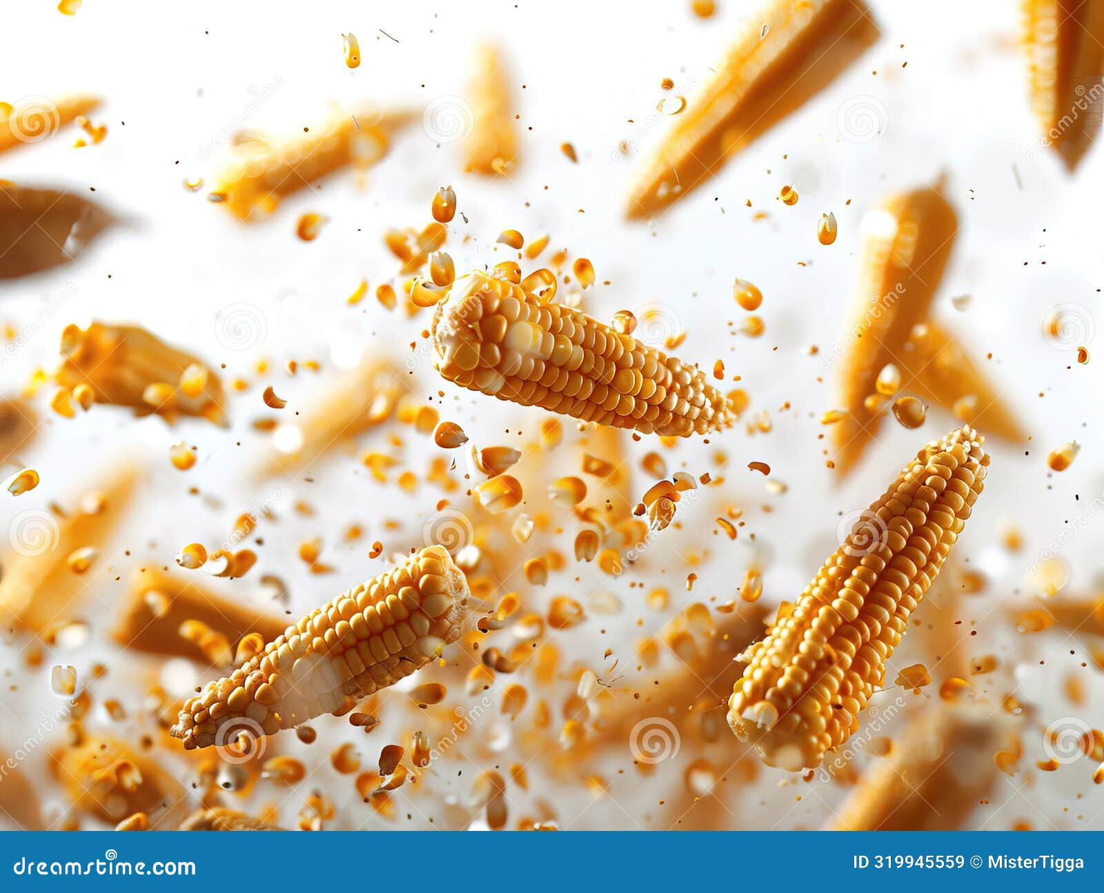Photography of CORN Falling from the Sky, Hyperpop Colour Scheme ...