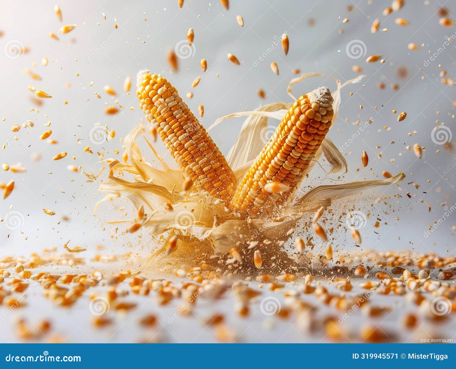 Photography of CORN Falling from the Sky, Hyperpop Colour Scheme ...