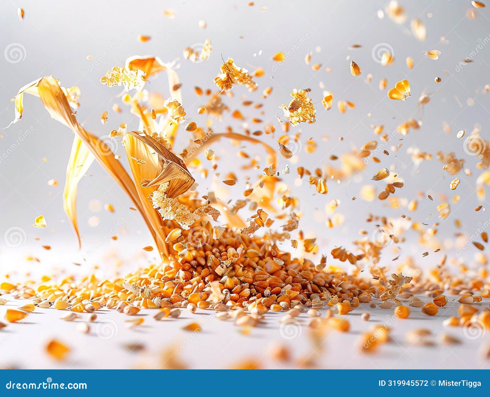 Photography of CORN Falling from the Sky, Hyperpop Colour Scheme ...