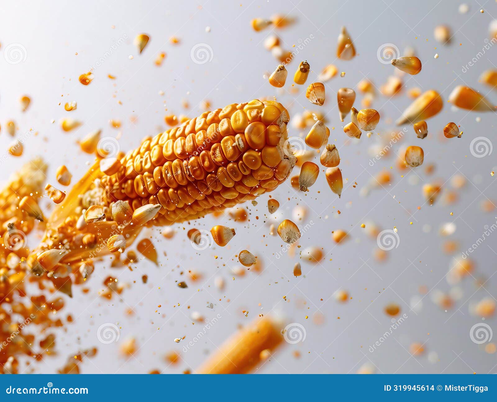 Photography of CORN Falling from the Sky, Hyperpop Colour Scheme ...