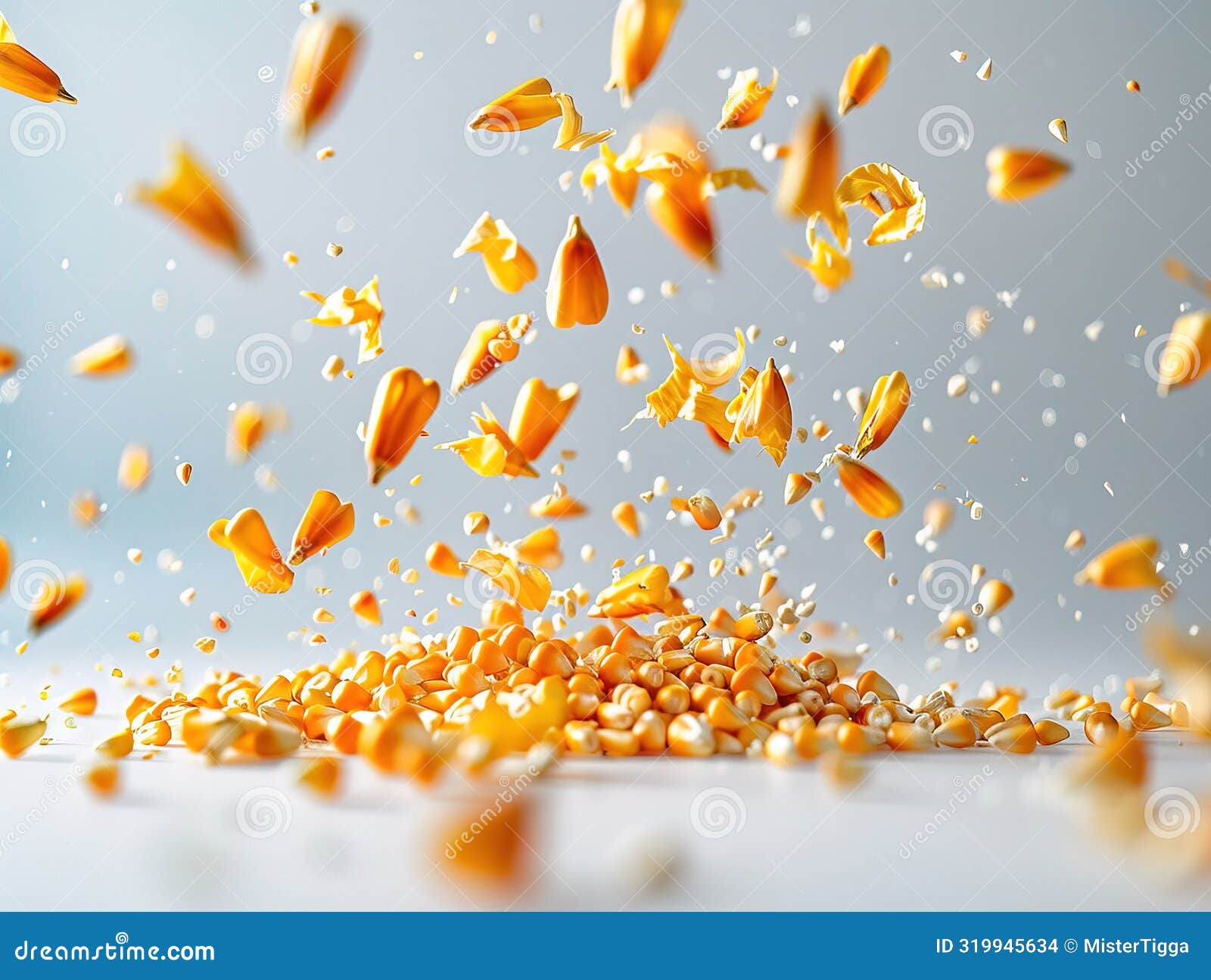 Photography of CORN Falling from the Sky, Hyperpop Colour Scheme ...