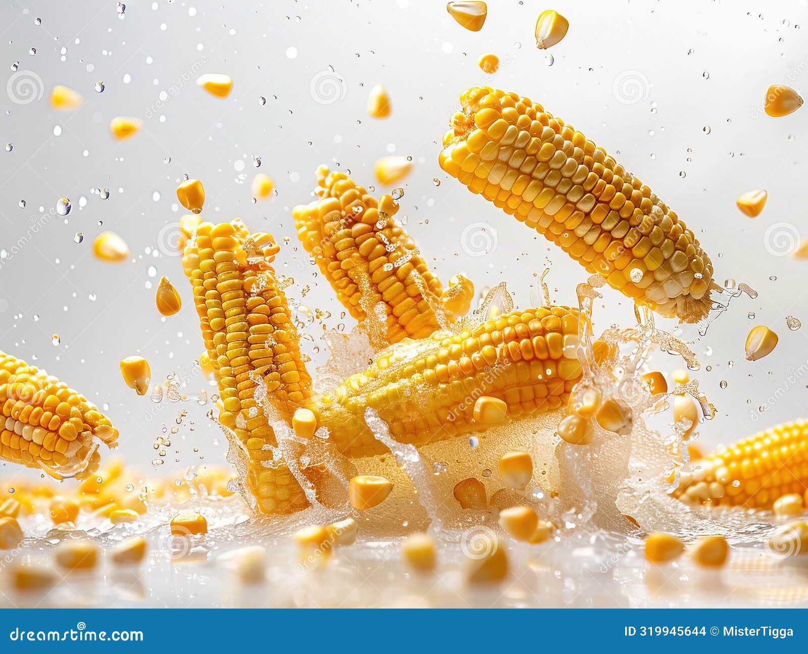 Photography of CORN Falling from the Sky, Hyperpop Colour Scheme ...