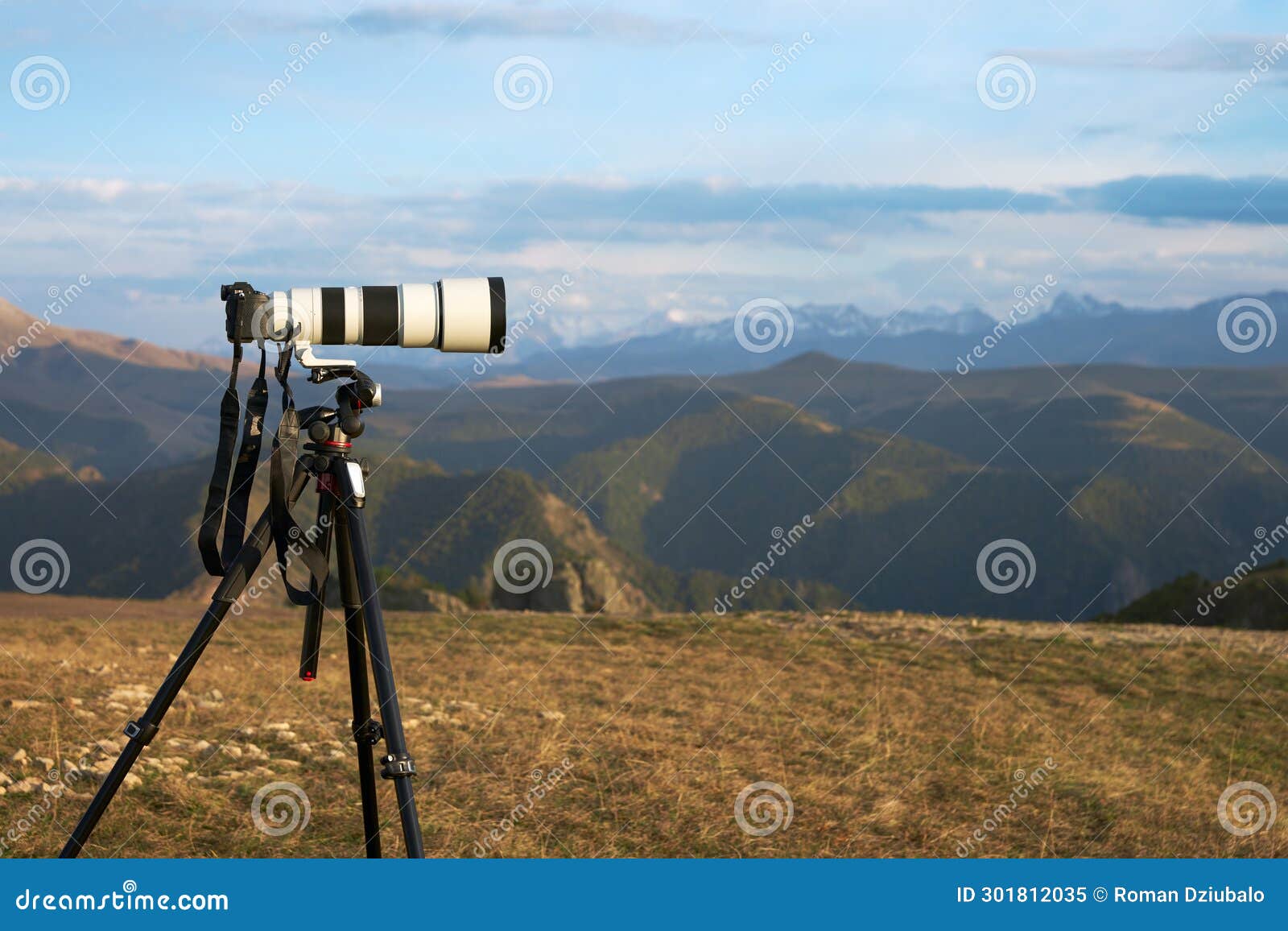 Photography of a Distant Object at Long Shutter Speed. Stock Image ...