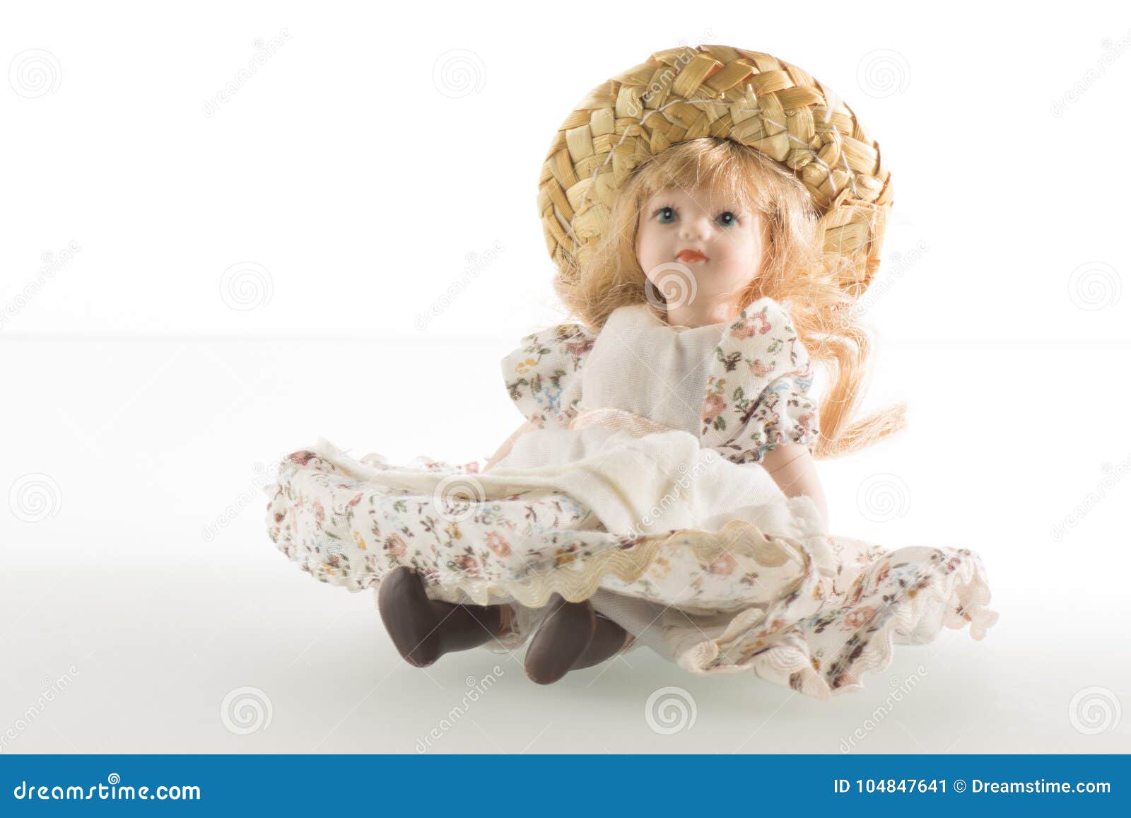 Doll in study stock image. Image of play, plastic, kids - 104847641