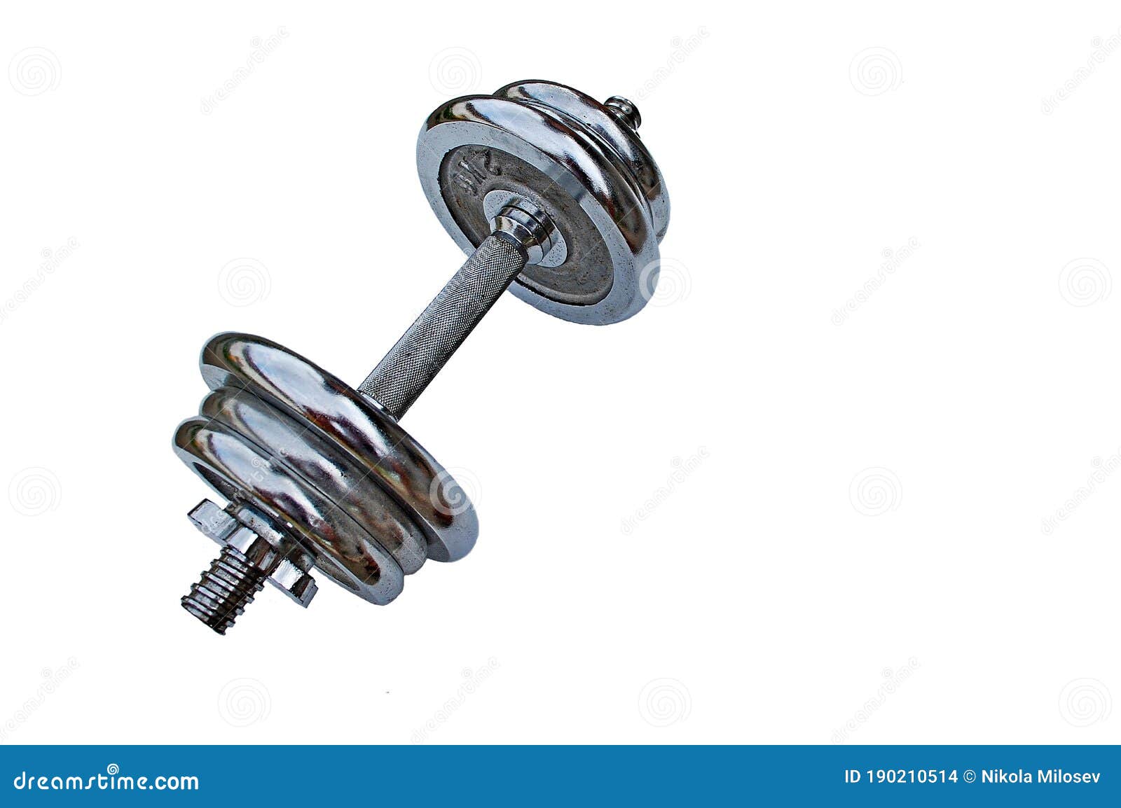 Photography of Dumbbell Isolated on White Background Stock Photo ...
