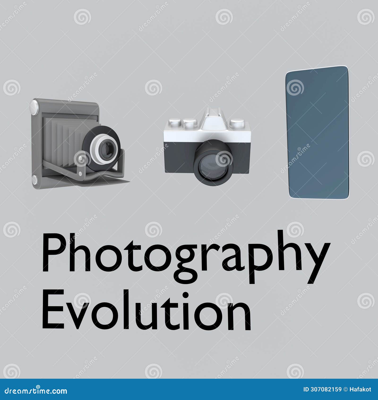 Photography Evolution Concept Stock Illustration - Illustration of ...
