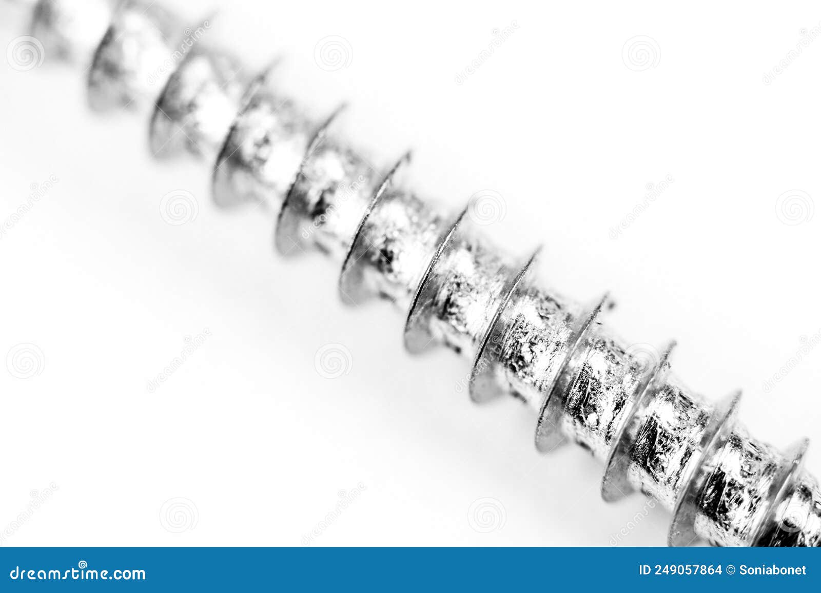 Photography of External Thread on White Background Stock Photo - Image ...