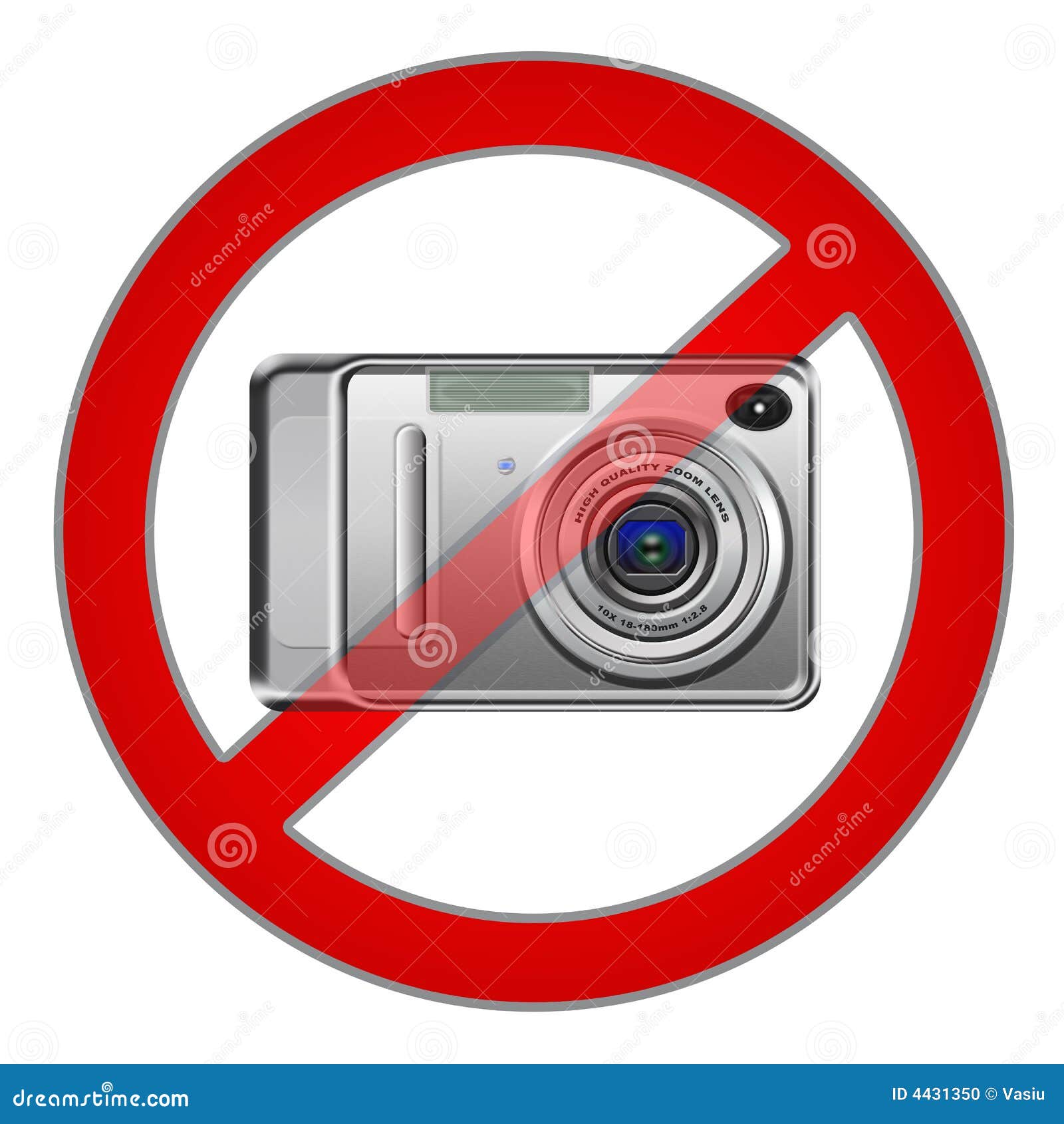 Photography forbidden sign stock illustration. Illustration of symbol ...